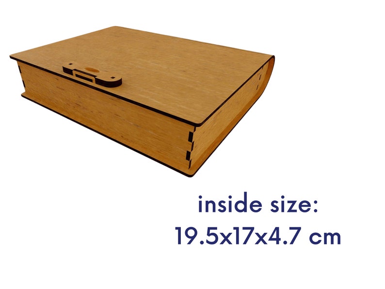 Laser Cut Book Box Svg, Book Box File, Laser Cut Box With Lid, Laser ...