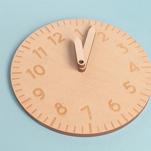 Wooden Learning Clock for Kids, Laser Cut Toy Files, Laser File ...