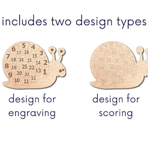 Snail Numbers Puzzle for Kids, Laser Cut Toy Files, Laser File ...