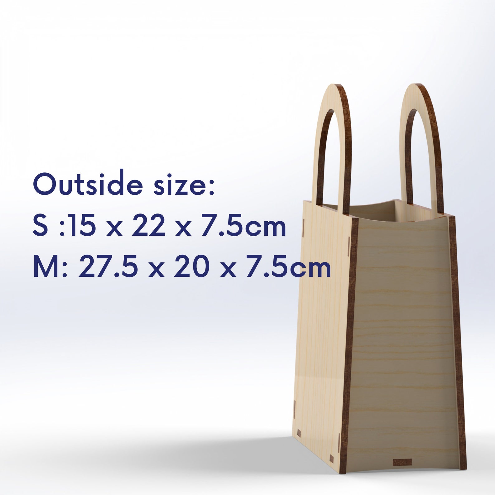 Laser Cut Gift Bag Template Svg, Laser Cut Bag Dxf, Wooden Purse Laser ...