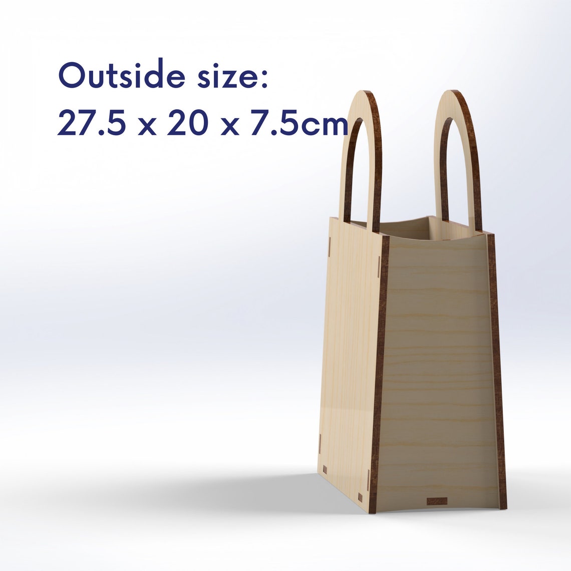 Laser Cut Gift Bag Template Svg, Laser Cut Bag Dxf, Wooden Purse Laser ...