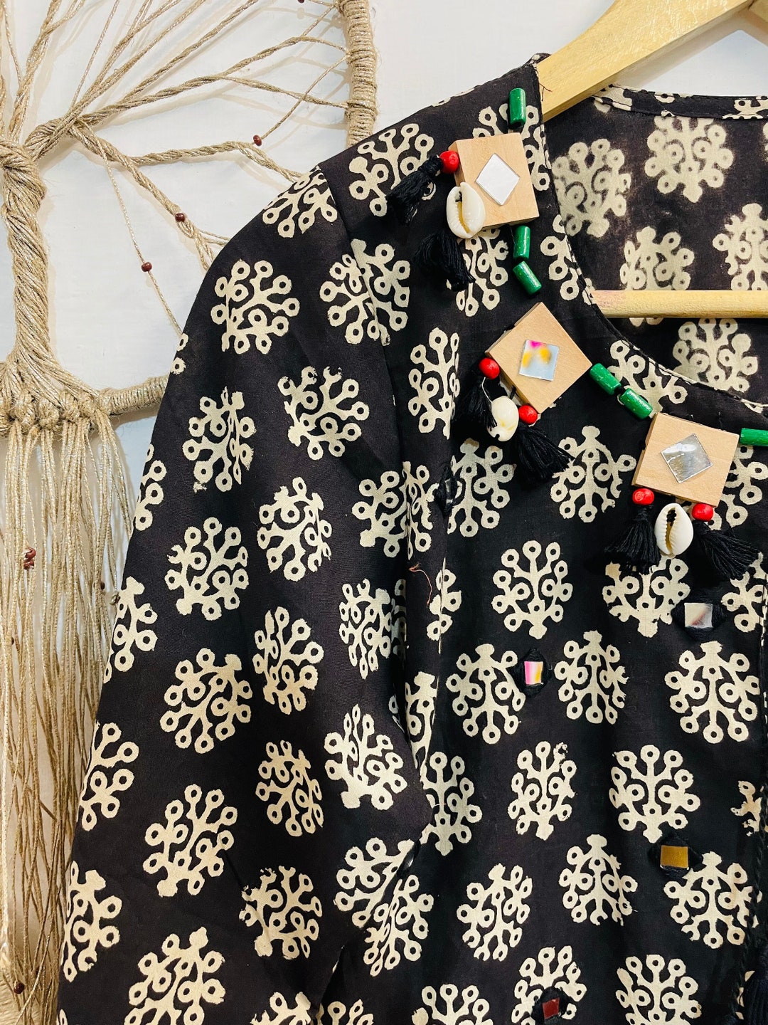 Hand Embroidered Cotton Women Shrug - Etsy
