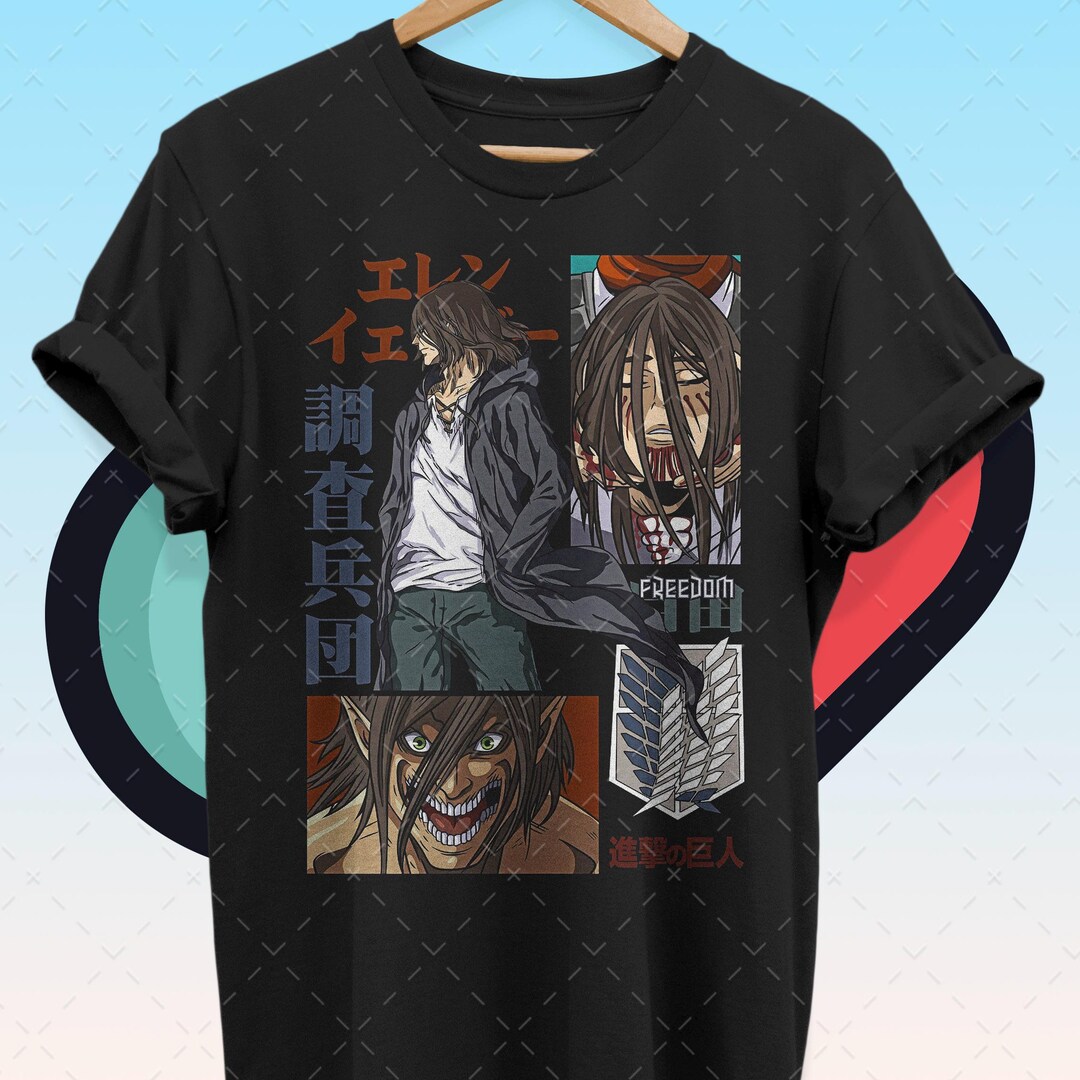 Eren Yeager Shirt, A.O.T Sweatshirt, S.N.K Anime Fan Merch Gift TNGN - Etsy