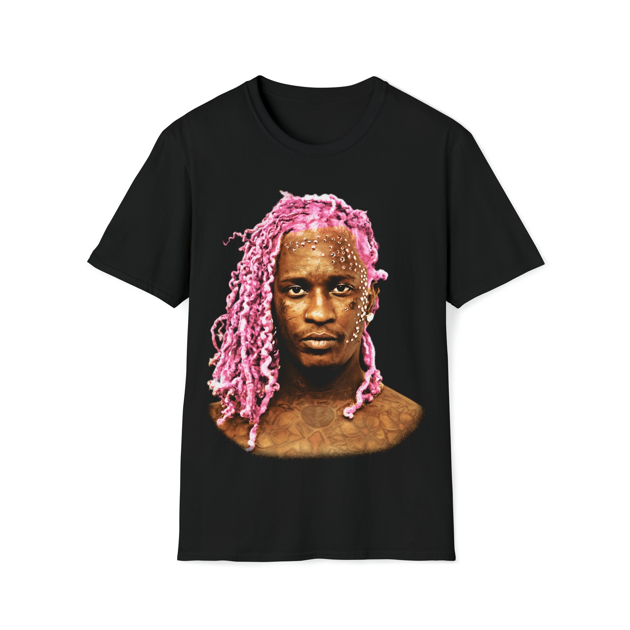 Vintage Style Young Thug Pink Hair Unisex Softstyle T-shirt - Etsy