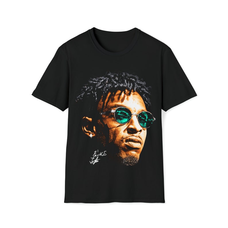 21 SAVAGE Unisex Softstyle T-shirt, 21 Savage Rap Tee Concert Merch ...