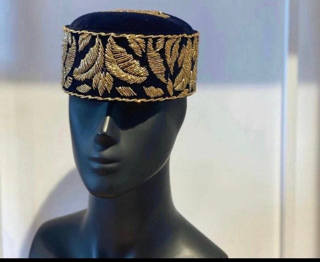 African Chieftaincy Wedding Hat. Igbo Ozo Cap, African Men's Wedding ...