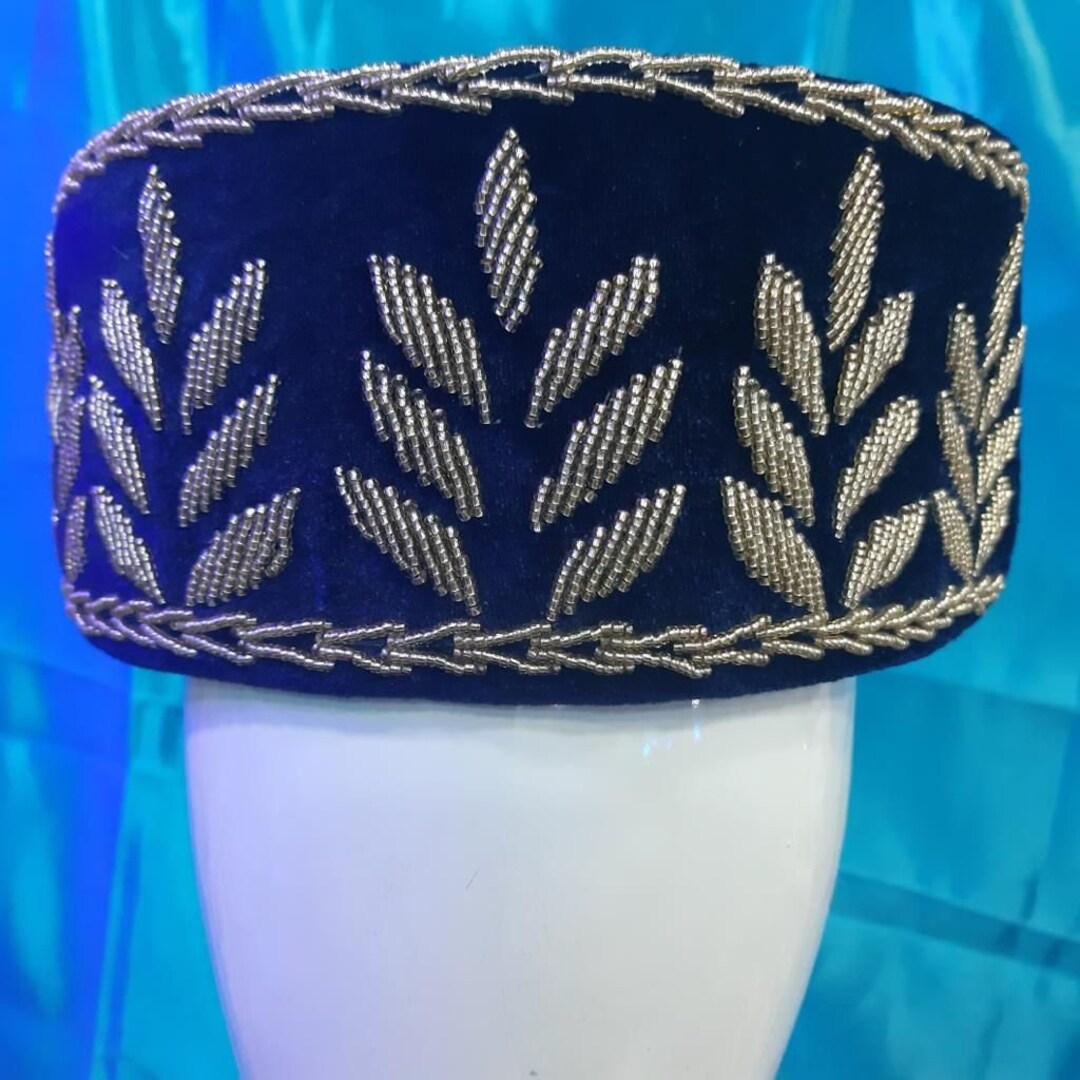 African Chieftaincy Wedding Hat. Igbo Ozo Cap, African Men's Wedding ...