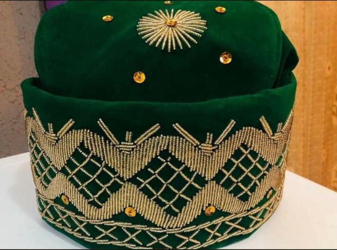 African Chieftaincy Wedding Hat. Igbo Ozo Cap, African Men's Wedding ...