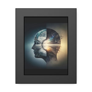 Concept of Divided Consciousness Version 2 Framed Paper Posters | Wall ...