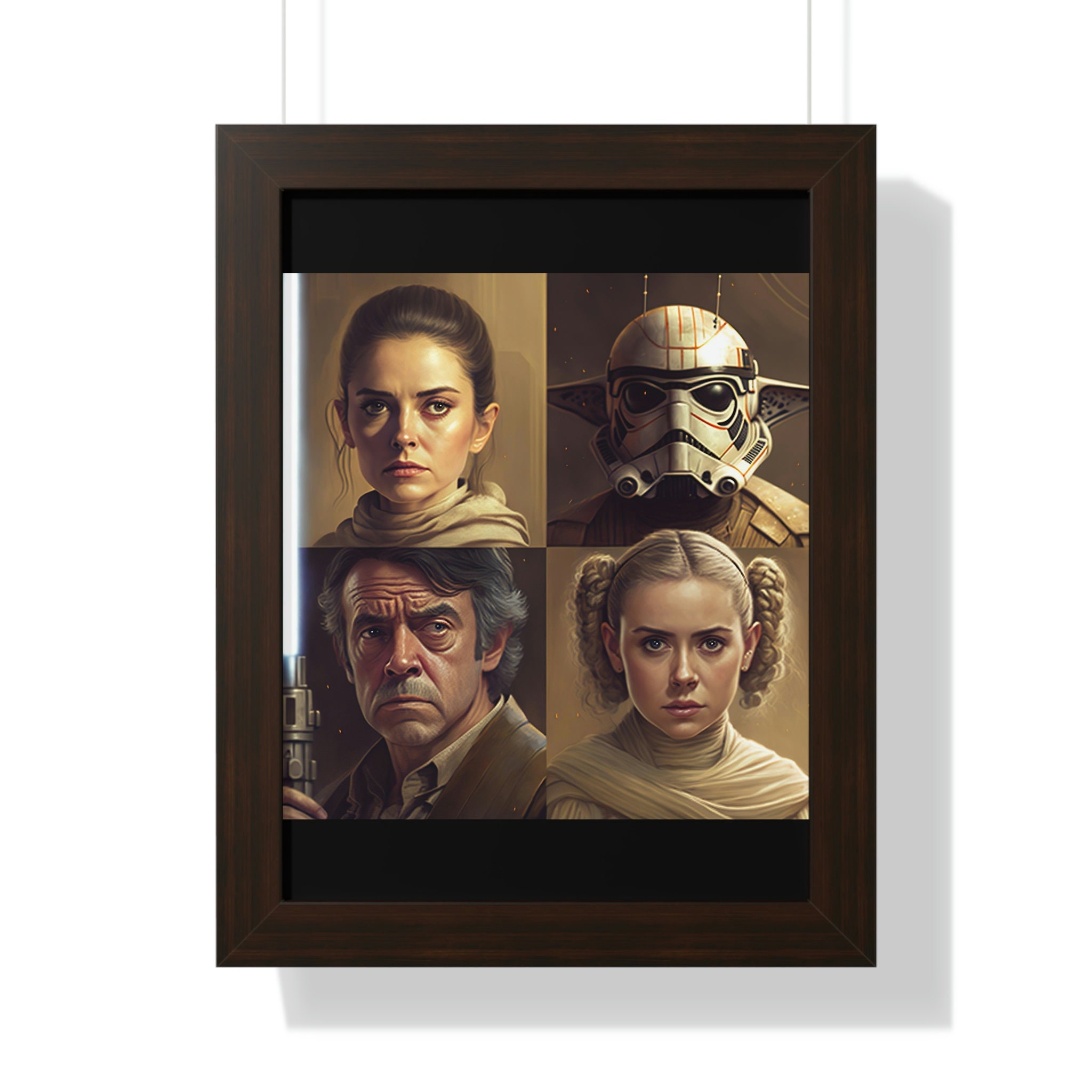 Star Wars Character Concept Art Framed Vertical Poster Wall Art Digital ...