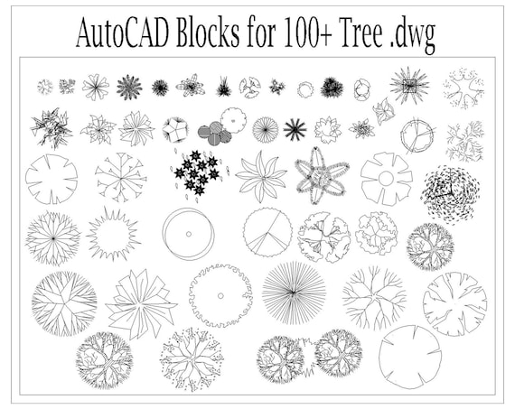 Tree Plan Autocad
