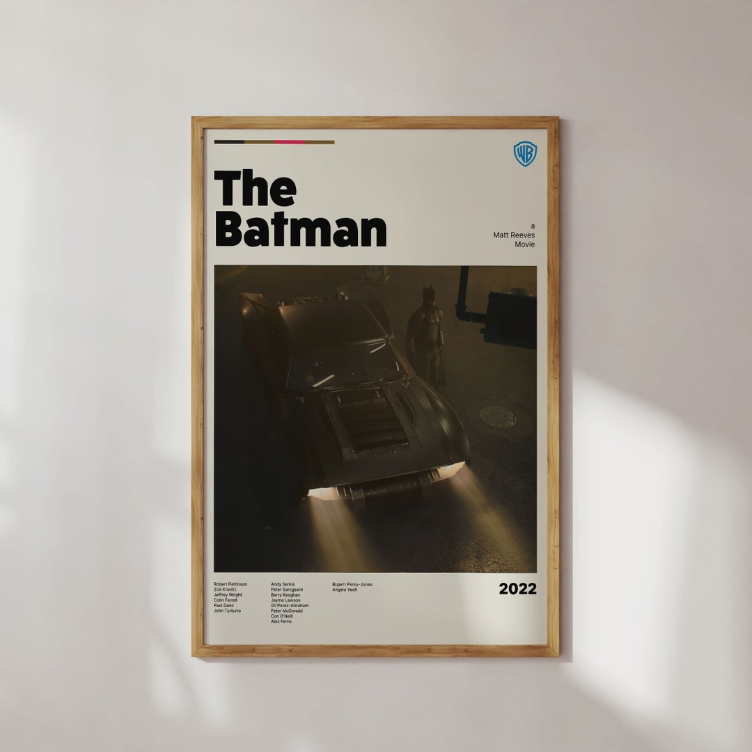 Batmobile Poster From the Movie the Batman, Digital Download for ...