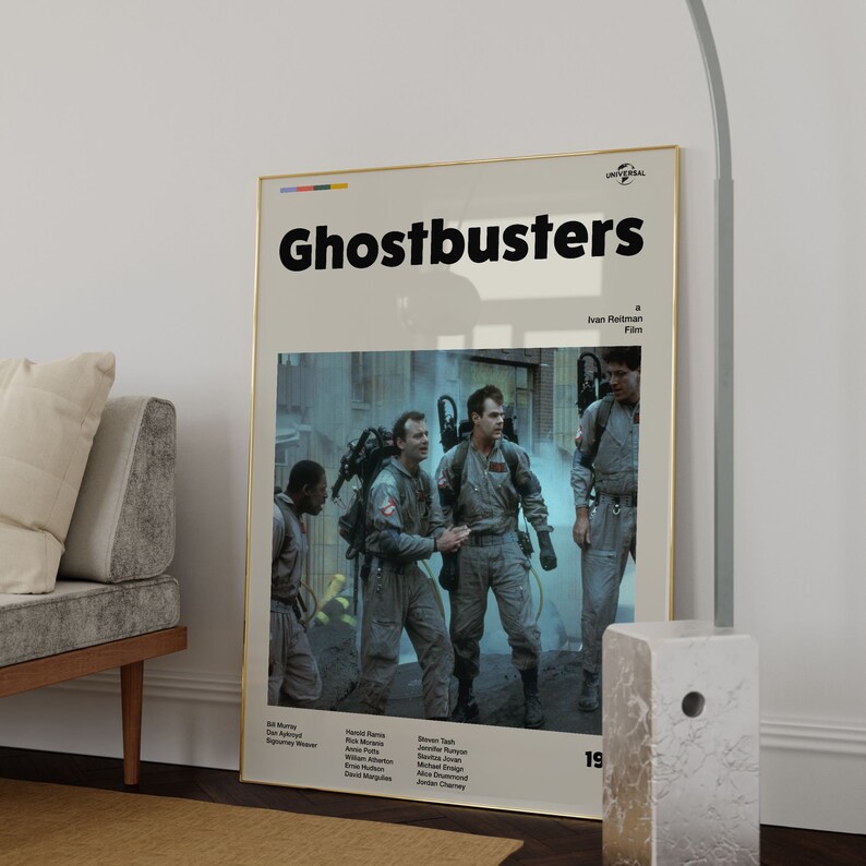 Ghostbusters Retro Poster, Digital Download for Movie Fans, Decor for ...