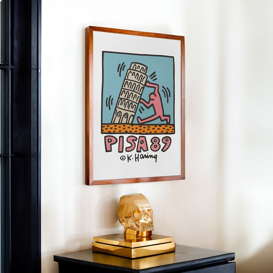 Keith Haring Inspired pisa Painting Iconic Street Art Decor digital ...