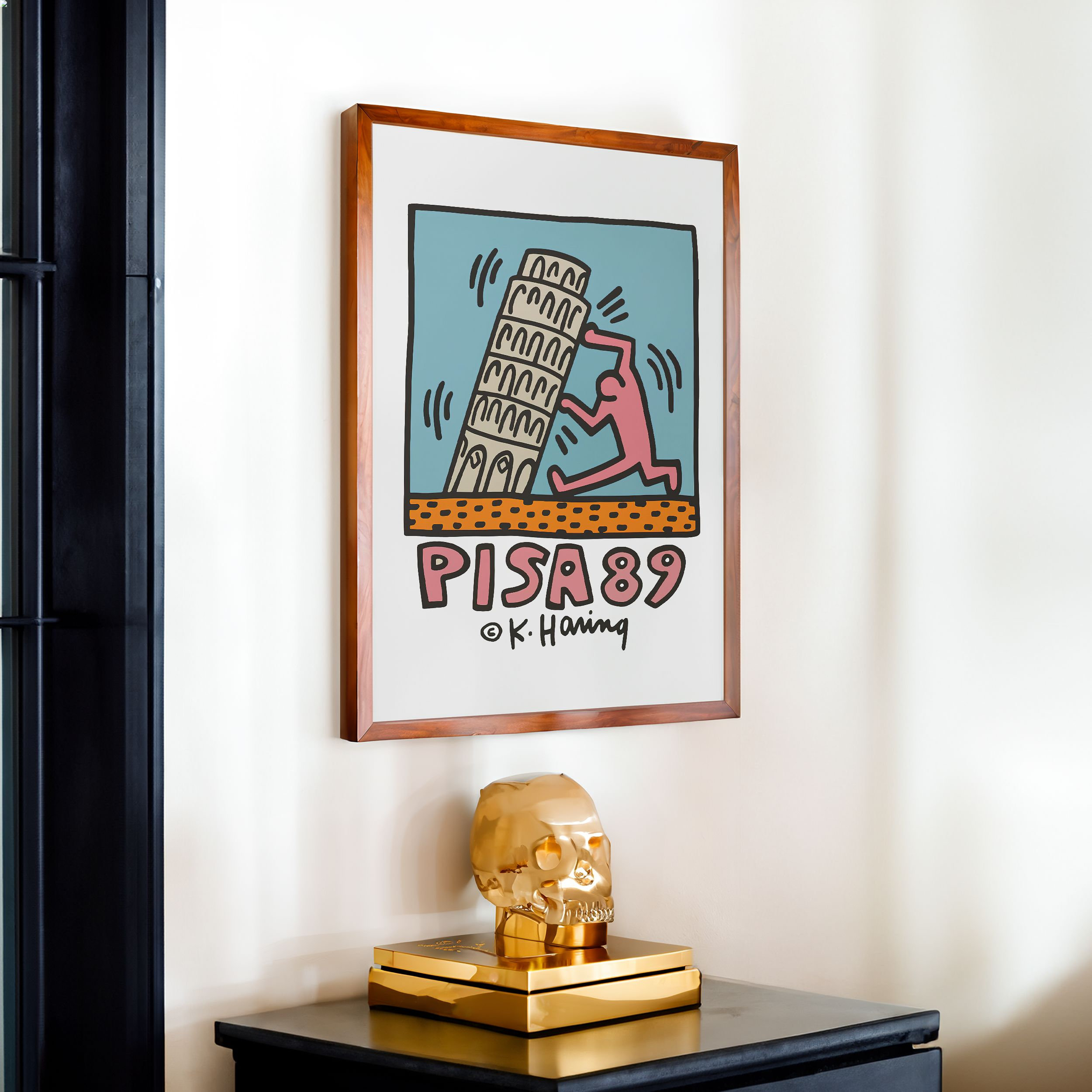 Keith Haring Inspired pisa Painting Iconic Street Art Decor digital ...