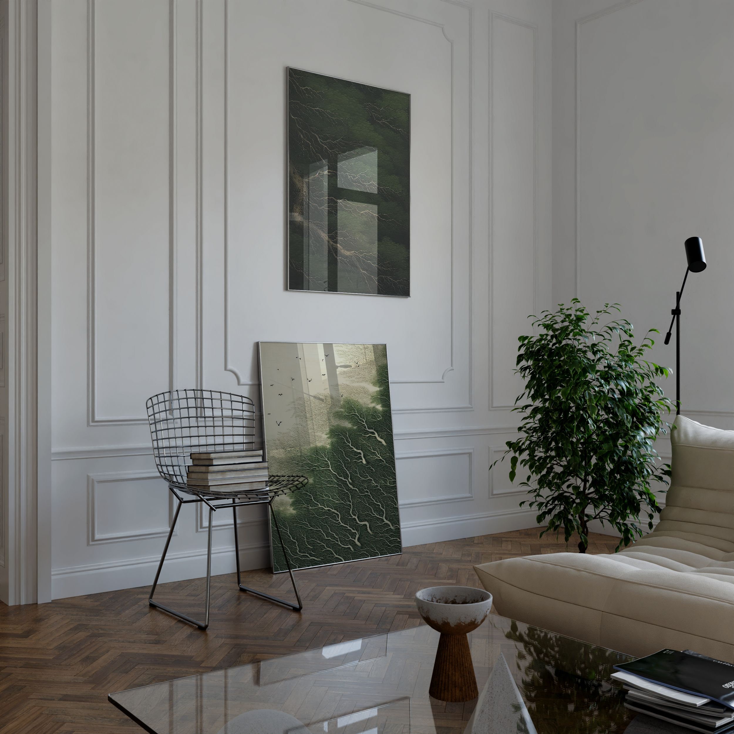 Printable Green Nature Poster, Digital Download, Home Decor, Green ...