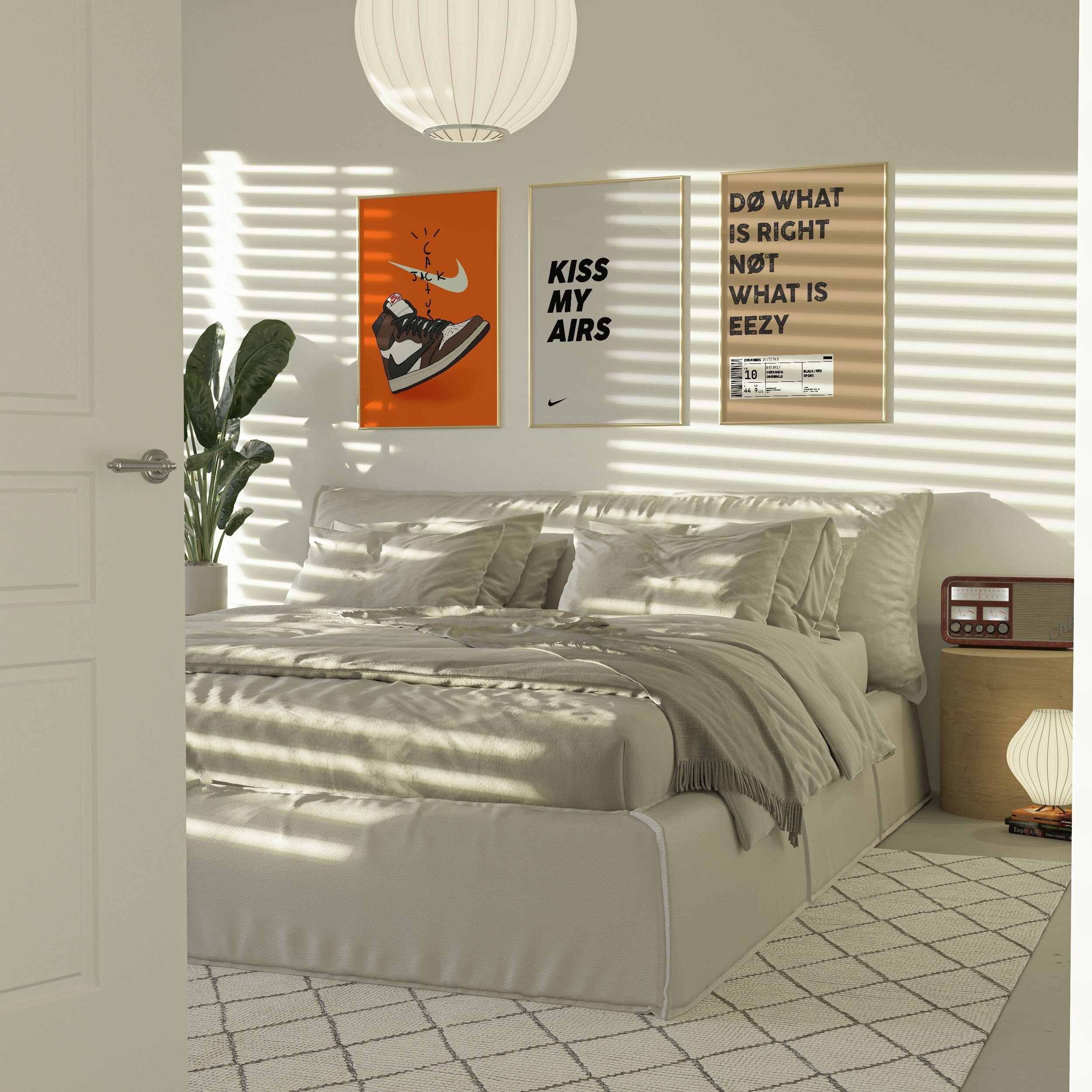 Nike Poster Set, Kiss My Airs, Nike Shoe Box Print, Cactus Jack Wall ...