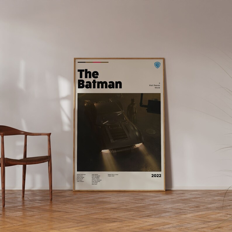 Batmobile Poster From the Movie the Batman, Digital Download for ...