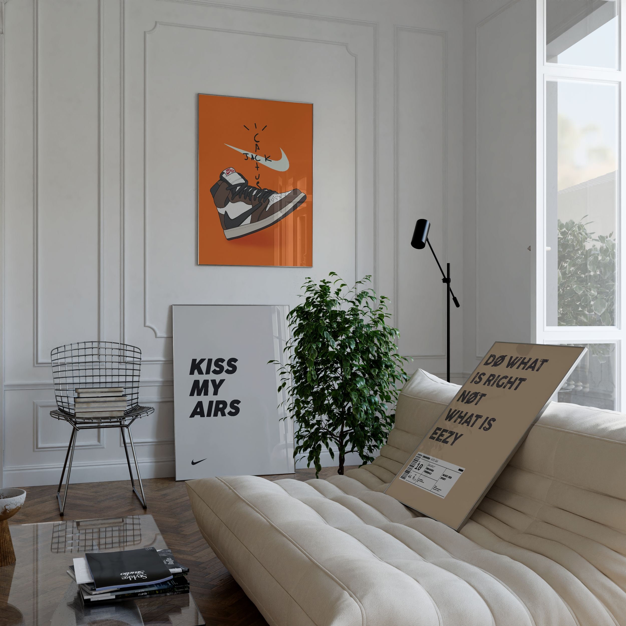 Nike Poster Set, Kiss My Airs, Nike Shoe Box Print, Cactus Jack Wall ...