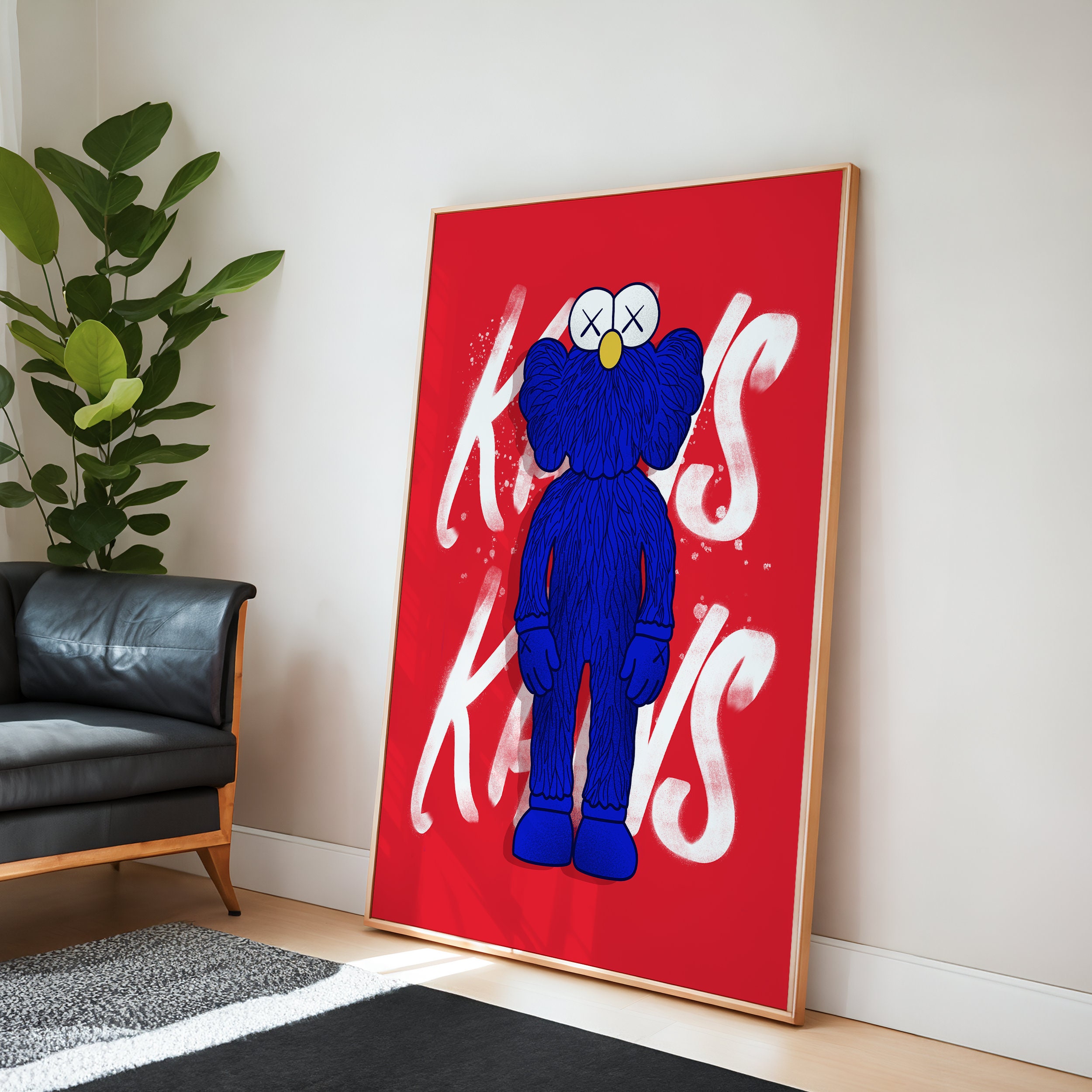 Kaws Street Art Digital Download, Contemporary Funky Monster Print ...