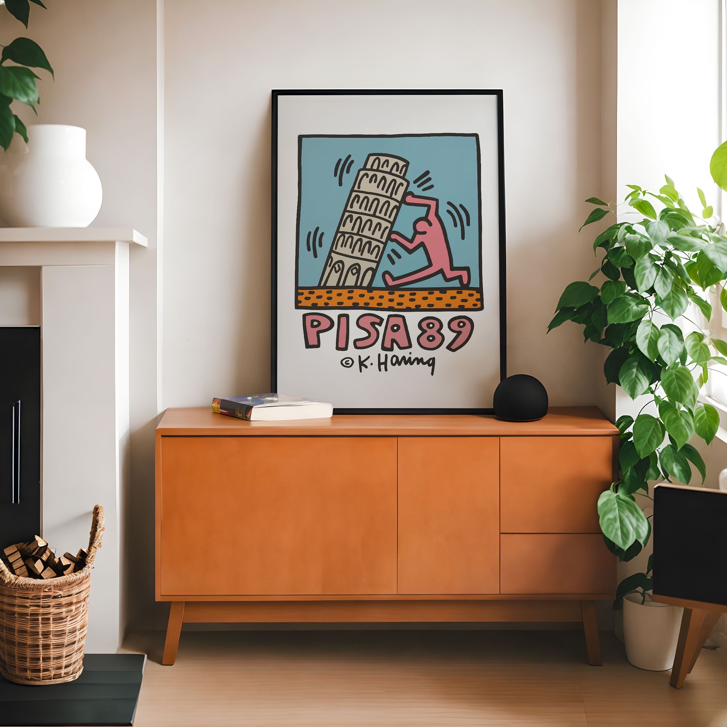 Keith Haring Inspired pisa Painting Iconic Street Art Decor digital ...