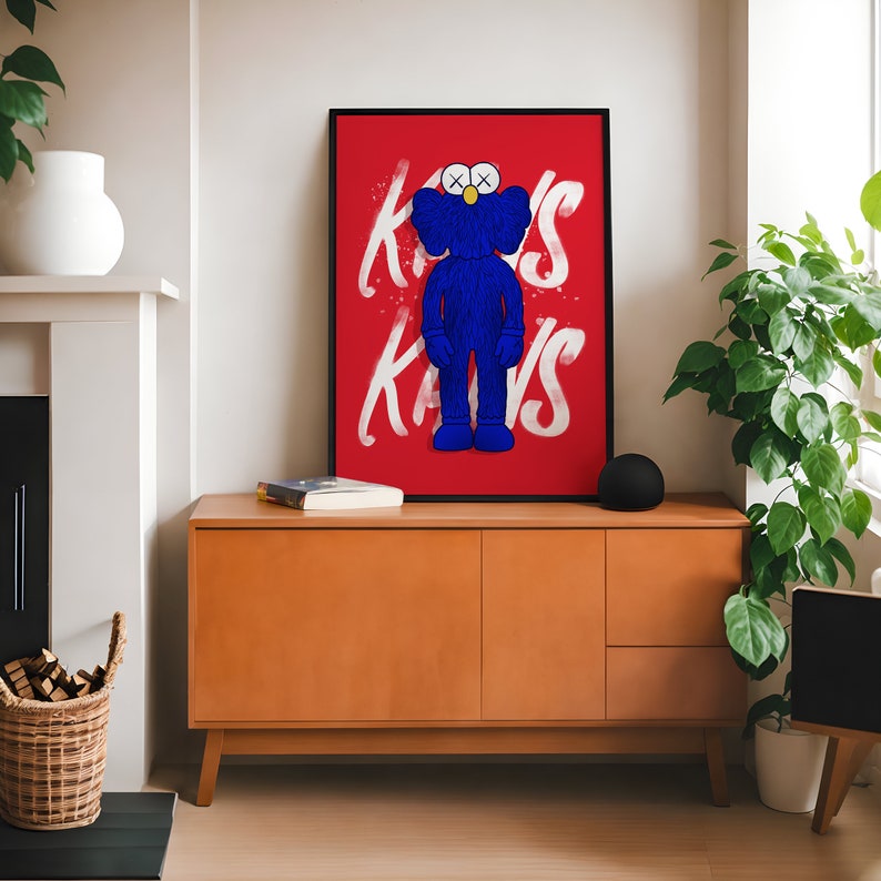 Kaws Street Art Digital Download, Contemporary Funky Monster Print ...