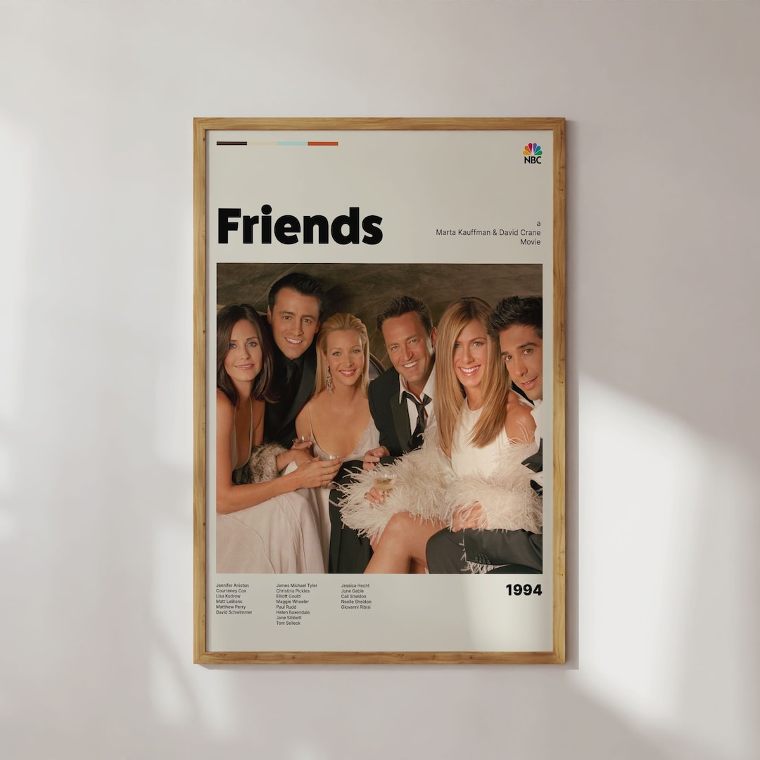 Friends Poster, 90er Jahre Poster, digitales Poster der 90er Jahre ...