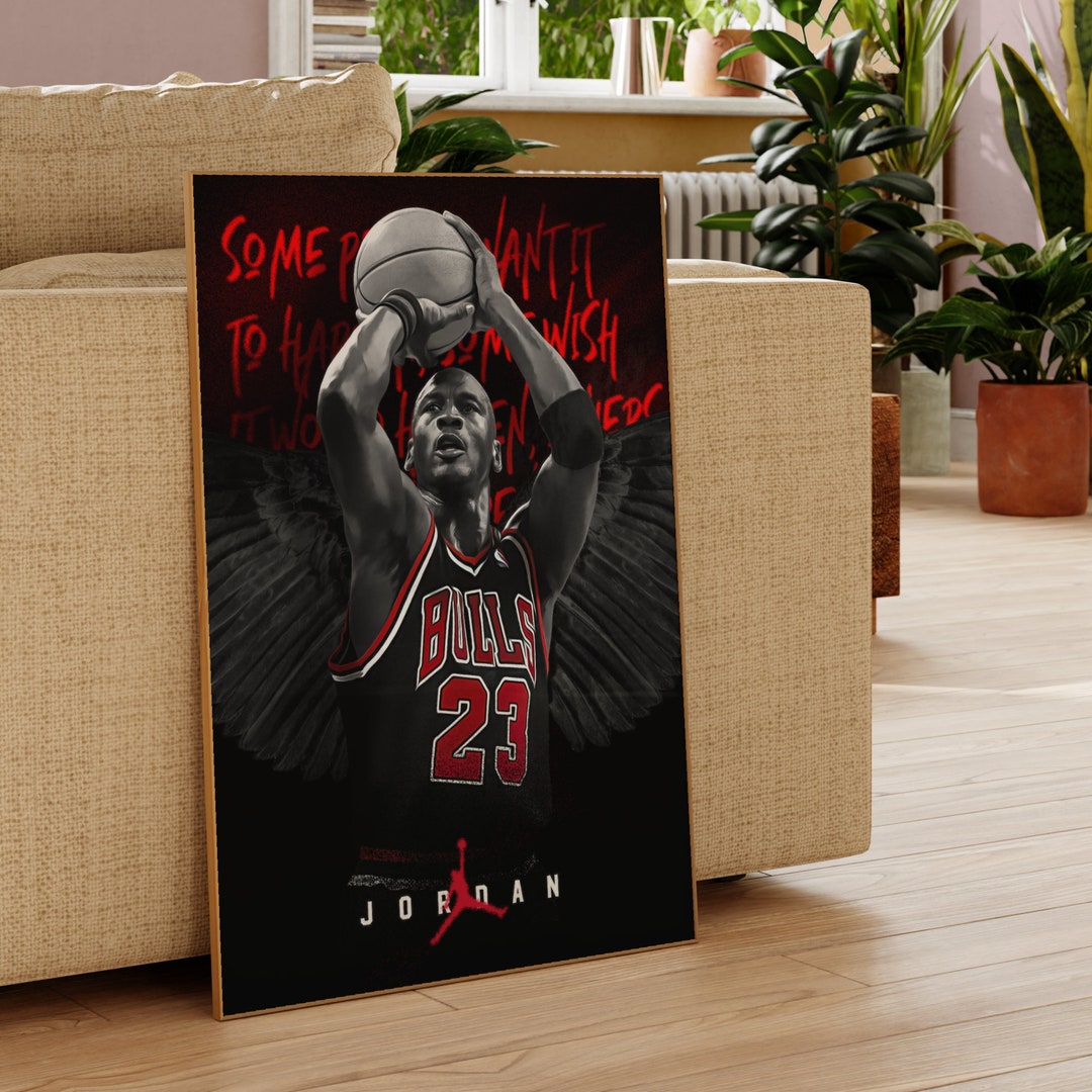 Inspirational Michael Jordan, Chicago Bulls, Basketball Digital Art ...