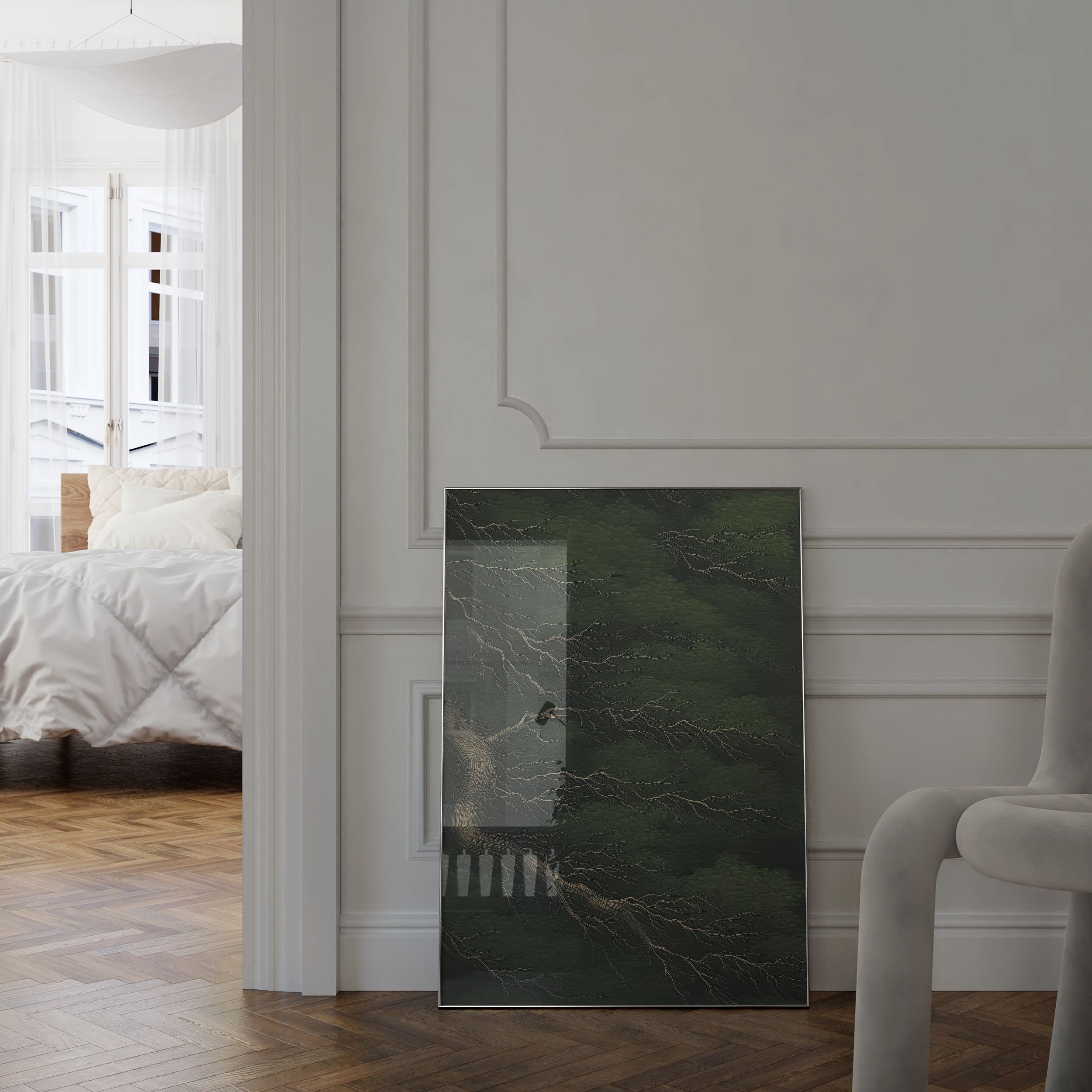 Printable Green Nature Poster, Digital Download, Home Decor, Green ...