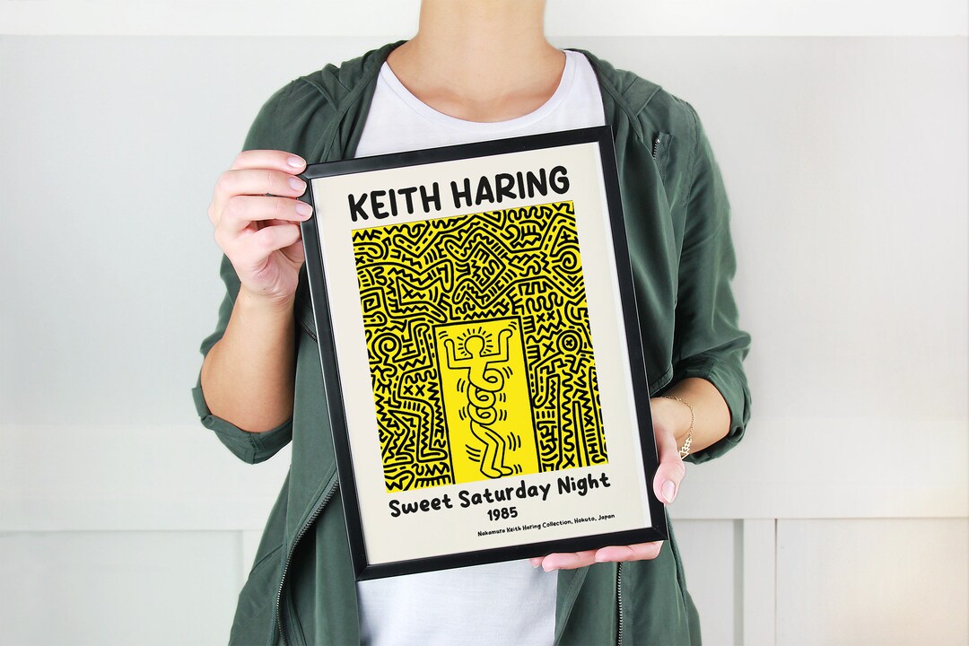 Keith Haring Sweet Saturday Night Premium Quality Framed - Etsy