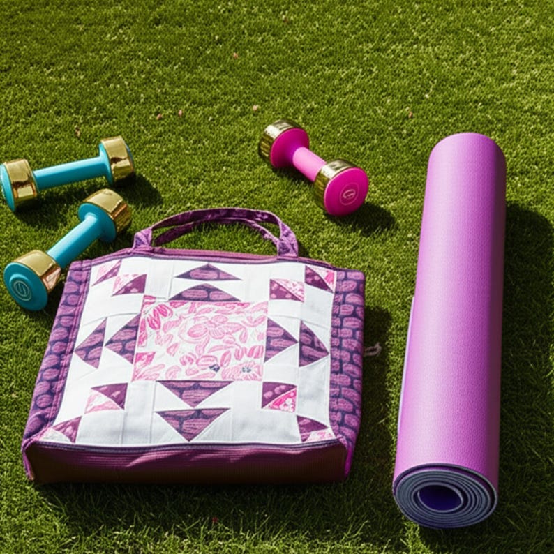 Quilted Tote Bag Sewing Pattern, Fabric Bag (PDF Pattern) - Etsy