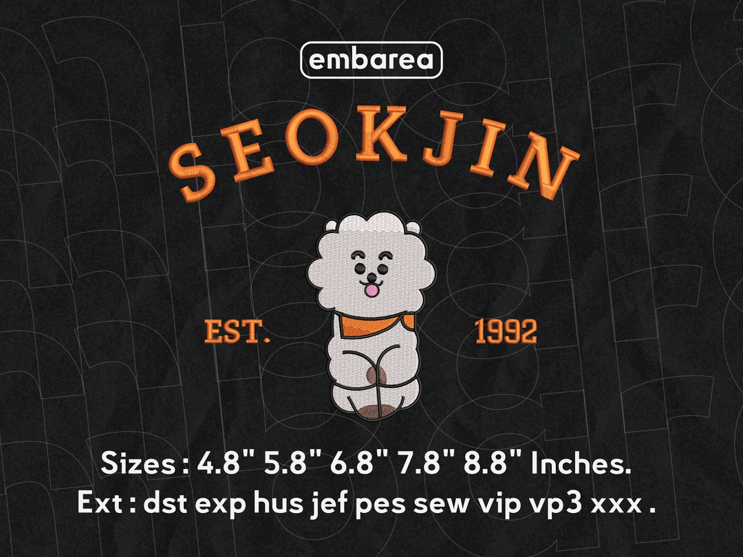 BTS BT21 Inspired Embroidery Design - Etsy