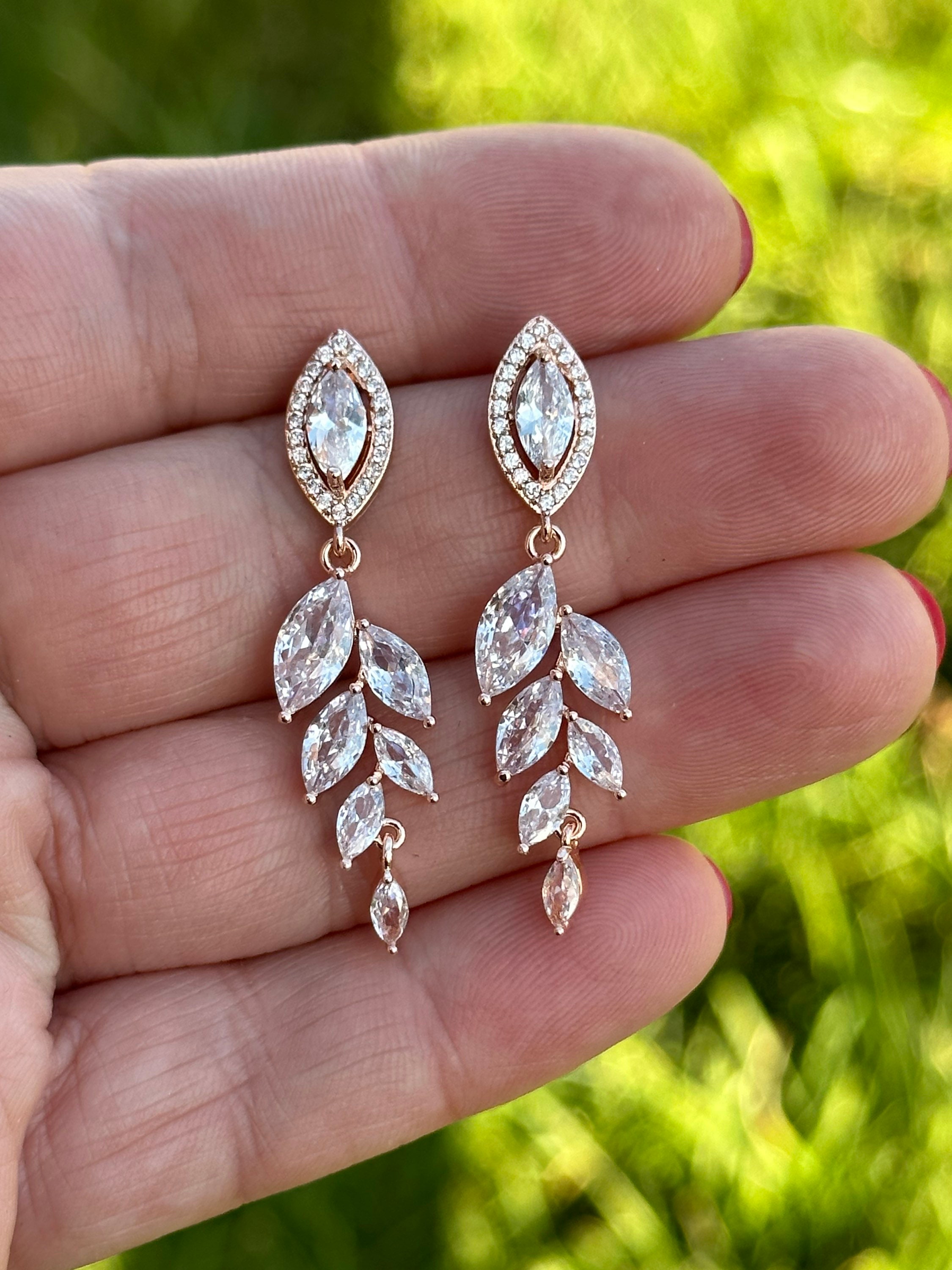 Rose colored earrings store