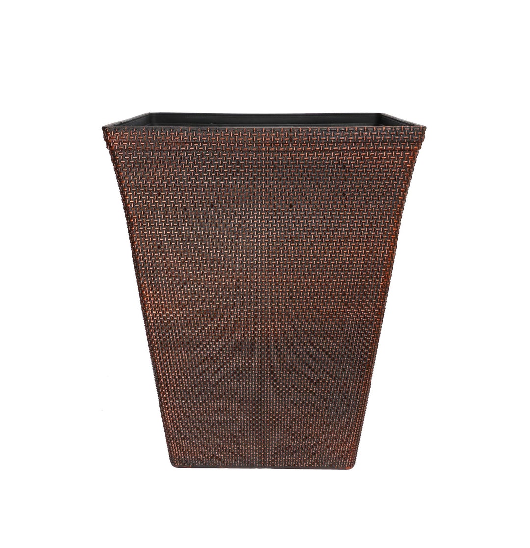 Copper Camelot Large Plant Pot Outdoor Garden Tall Plastic Flower Tree ...