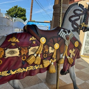 Reproduction of Dentzel-muller “mexican" Wooden Carousel Horse - Etsy