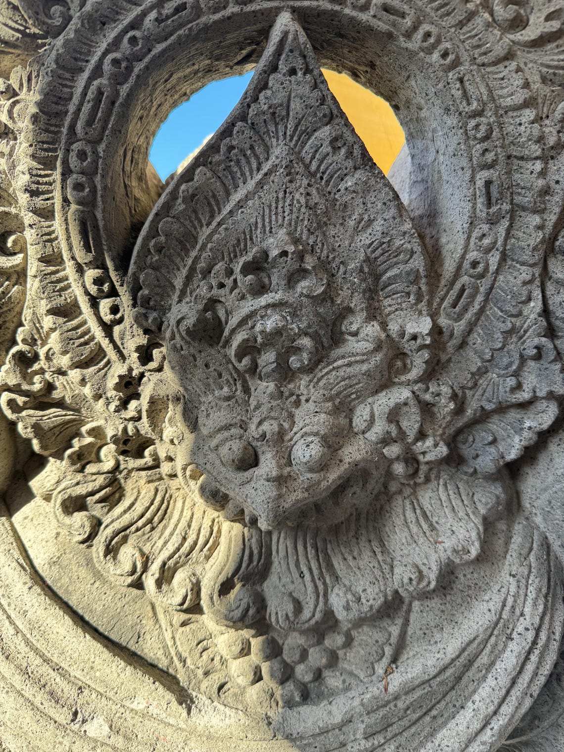 Pair of Ancient Hindu God Statues Sculptures Hand Carved With Lava ...