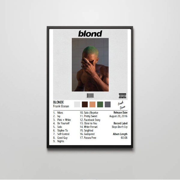 Blonde Album Prints - Etsy