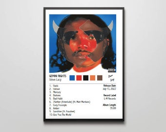 Steve Lacy Gemini Rights Album Cover Poster - Etsy