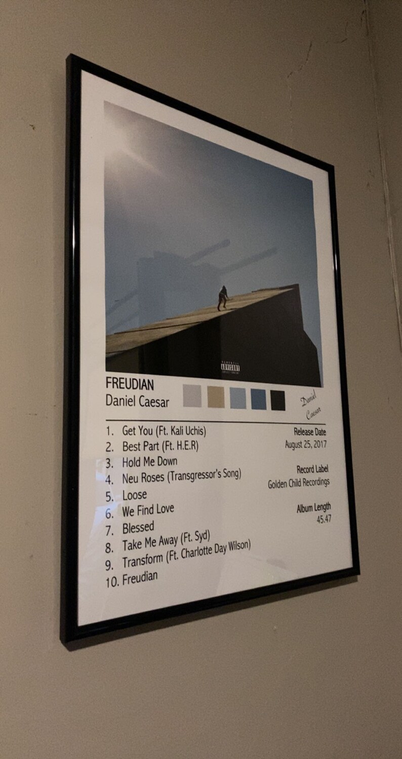 Freudian Daniel Caesar Digital Album Poster Album Cover Poster, Music ...
