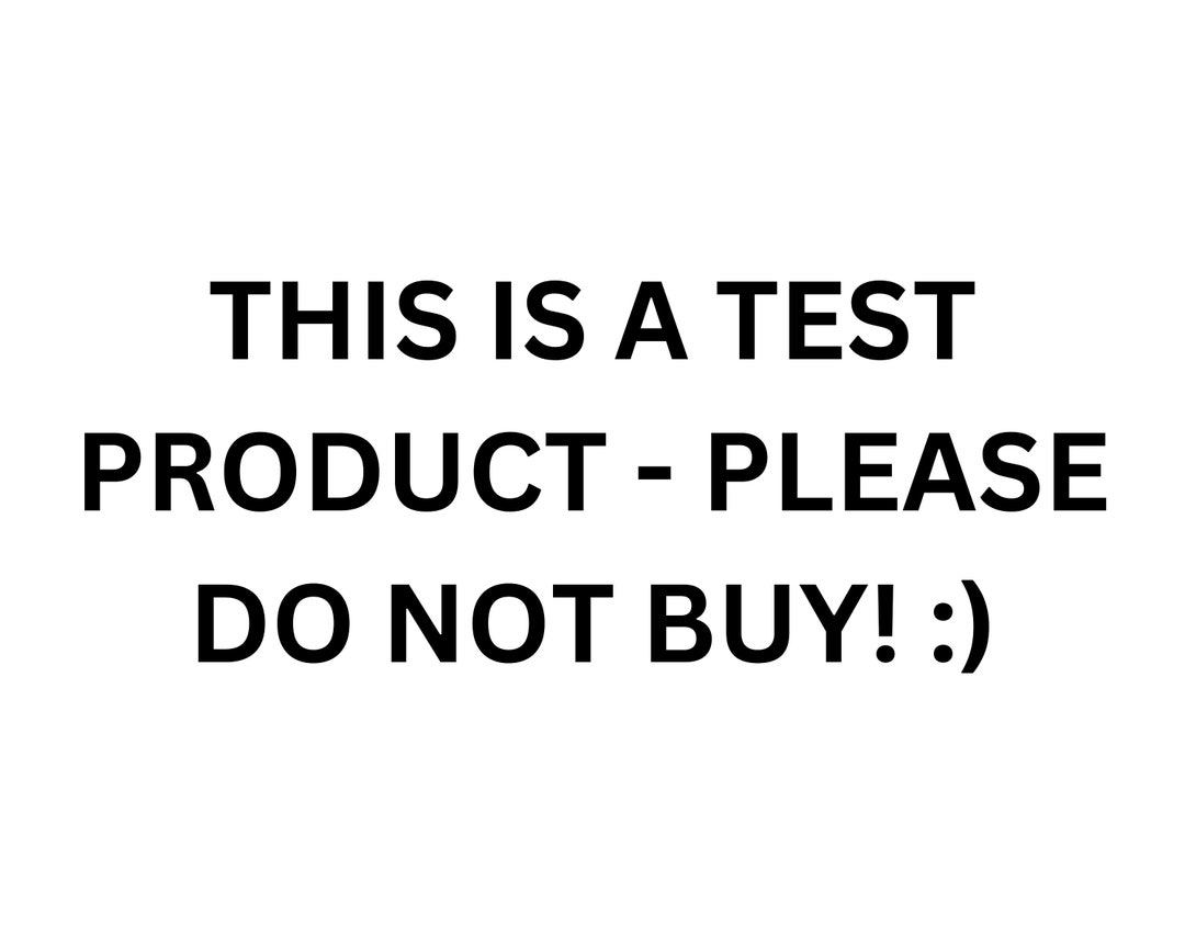 TEST IN PROGRESS.... - Etsy
