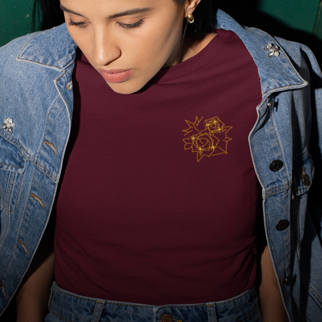 Navia Genshin Impact Shirt Constellation Chest Emblem T-shirt ...