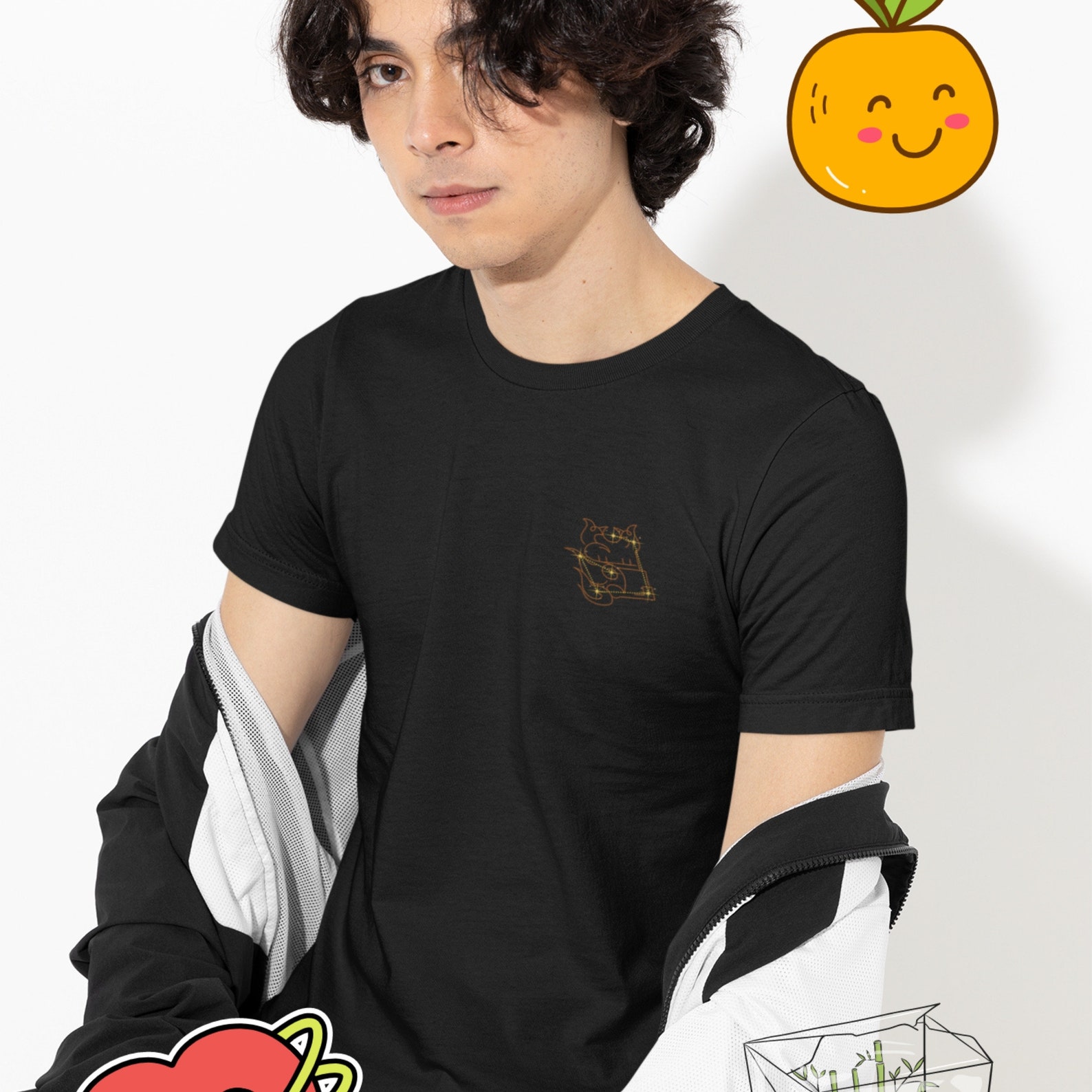 Thoma Genshin Impact Constellation Shirt Chest Emblem Pocket - Etsy