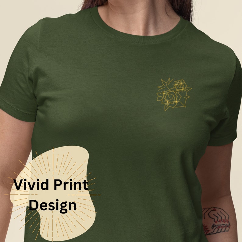 Navia Genshin Impact Shirt Constellation Chest Emblem T-shirt ...