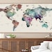 World Map Wall Art, Push Pin Travel Map, Large World Map, Home Gift ...
