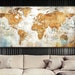 World Map Wall Art, Push Pin Travel Map, Large World Map, Home Gift ...