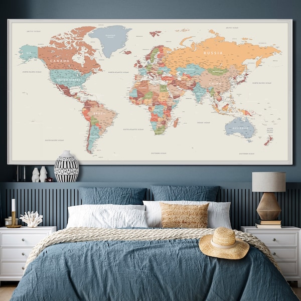 Colorful Map - Etsy