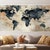 Extra Large World Map Wall Art Print Decor World Map Push Pin Travel ...