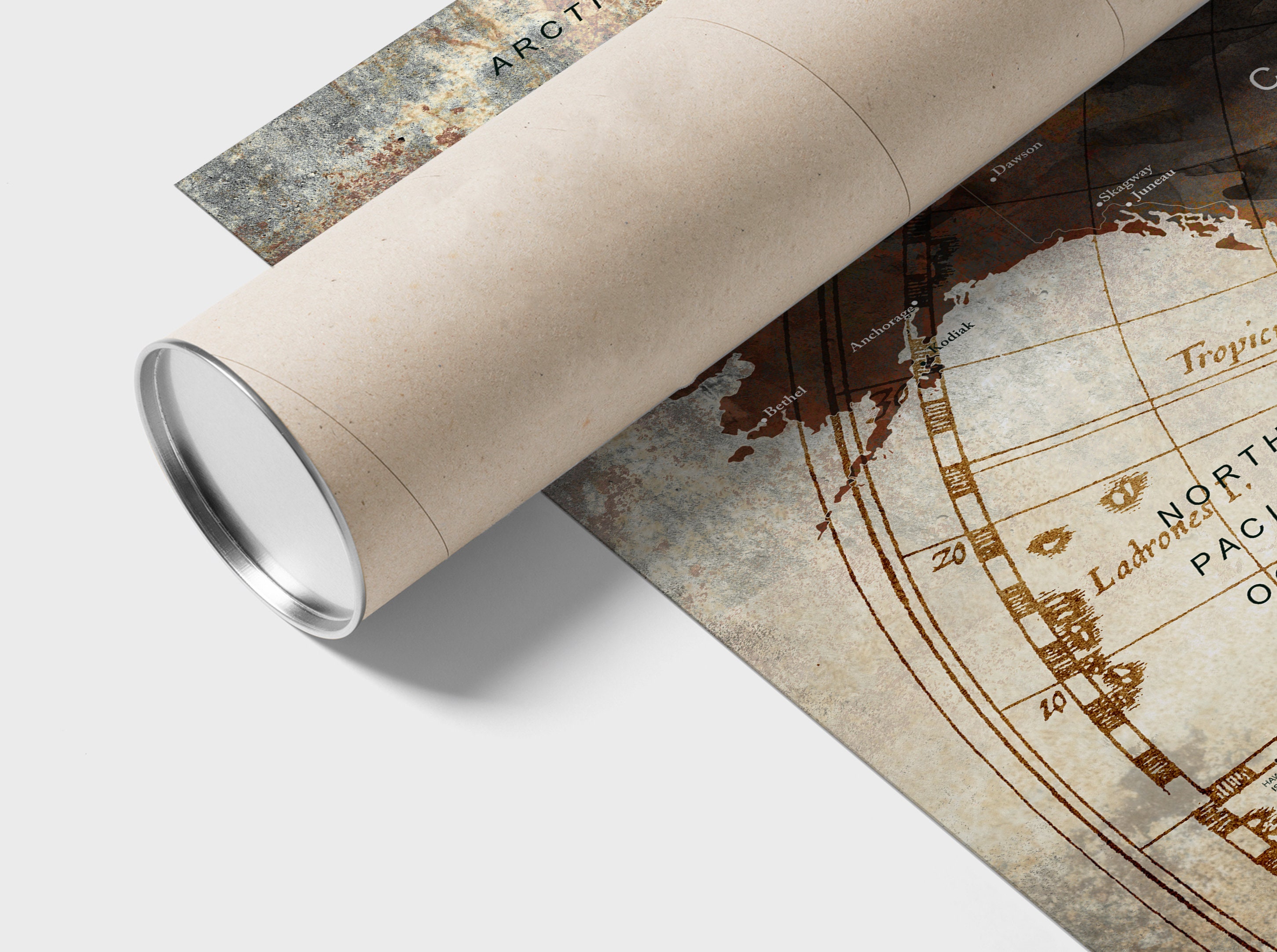 Personalized Push Pin Map Executive Style World Map Wall Art Poster ...