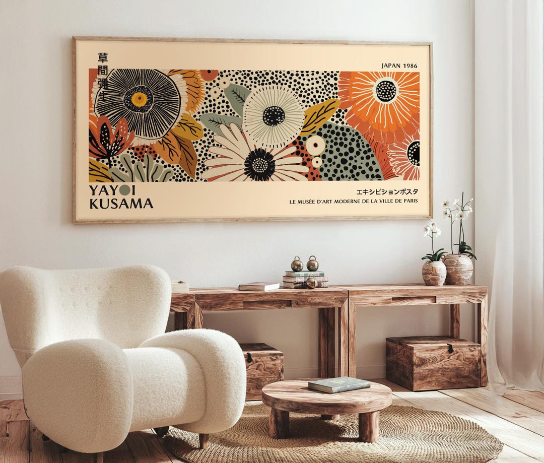 Japanese Modern Wall Art – Japandi Mid Century Exhibition Poster - Etsy