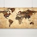 Large World Map Enjoy the Life World Map Wall Art, Home Decor, 5th ...